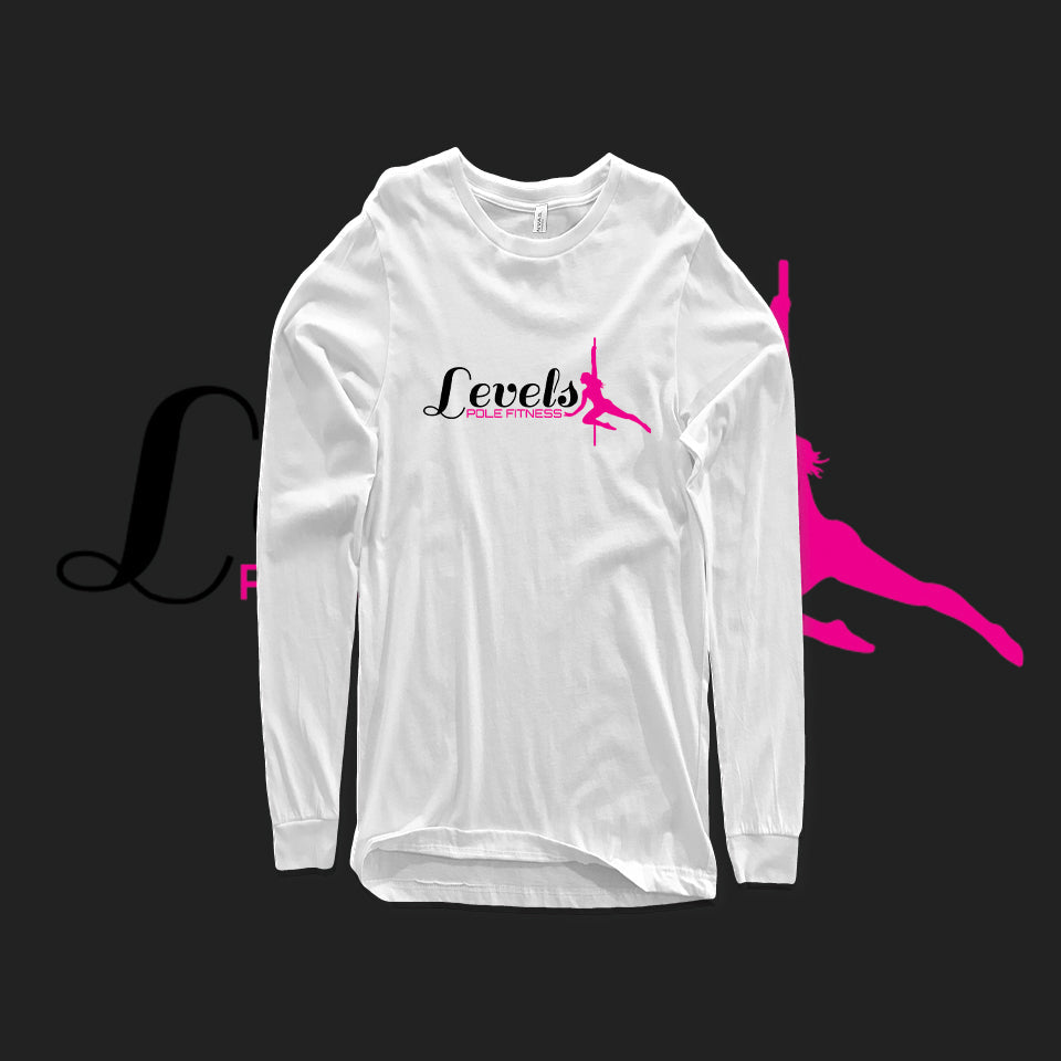Shop the Levels Pole Fitness Logo Long Sleeve shirt at DAPrintFactory ...